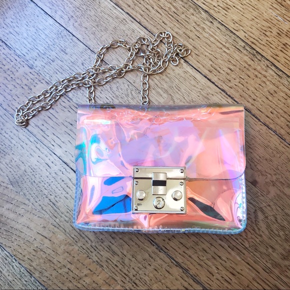 Bags | Holo Pvc Bag | Poshmark